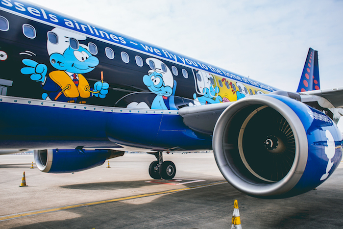Brussels Airlines donnent des ailes aux Schtroumps - Aerobuzz