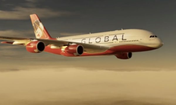 Le premier Airbus A380 de Global Airlines a revolé après une longue ...