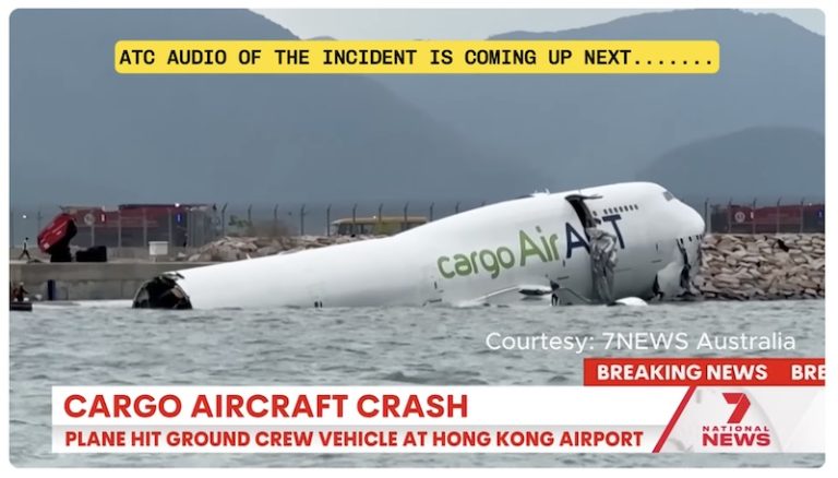 Crash d’un Boeing 747 cargo à l’atterrissage à Hong Kong - Aerobuzz ...